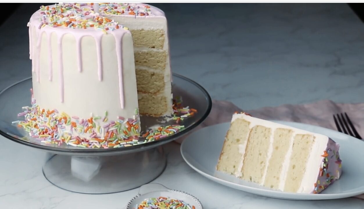 Layered Vanilla Sponge Cake