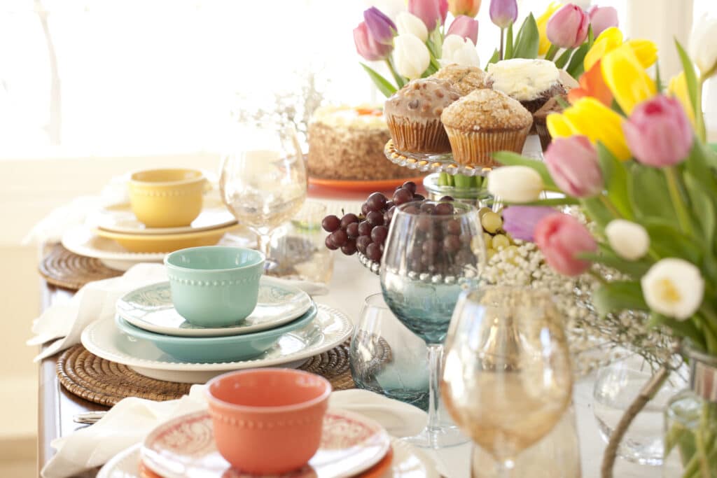 Spring table setting ideas